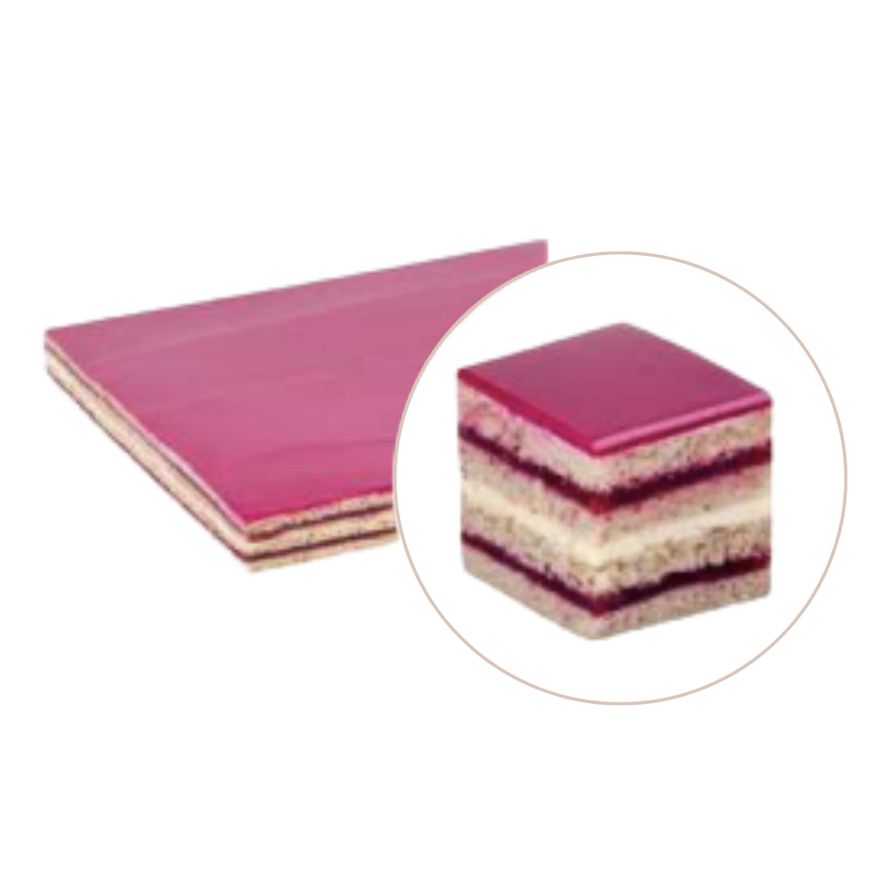 Raspberry Opera Slab Cake – Pasa Bakery